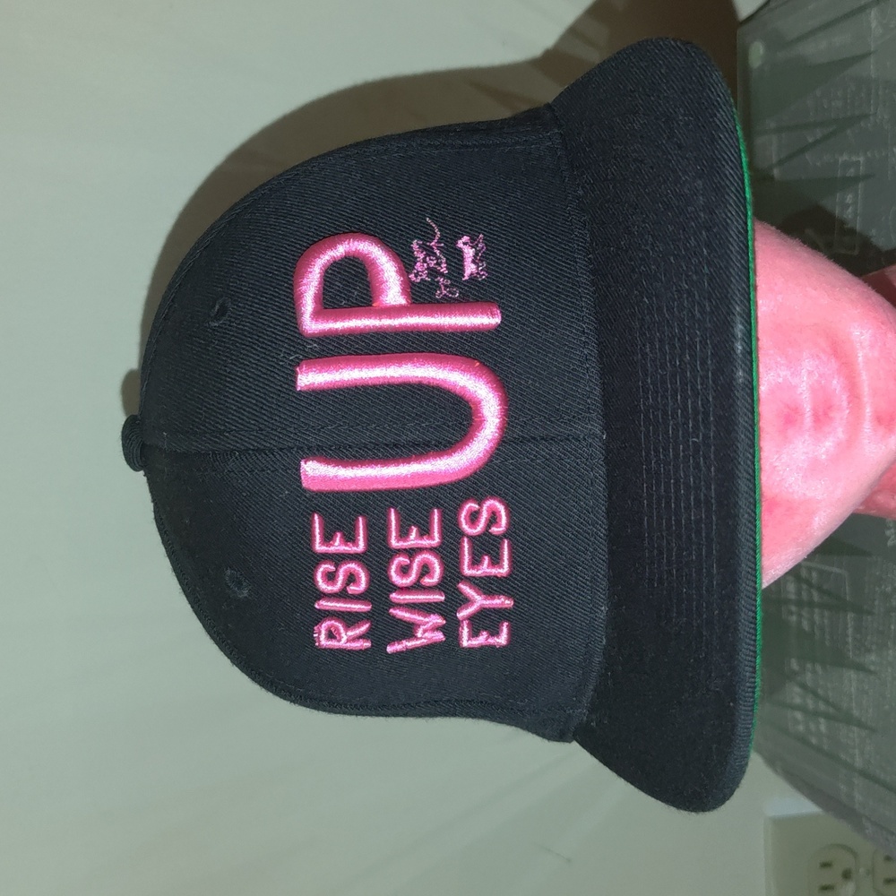 Rise Up, Wise Up, Eyes Up Embroidered Letters Snapbac… - Gem